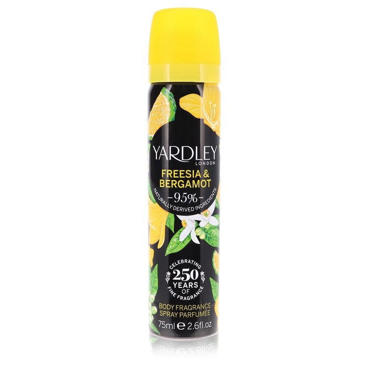 Yardley Freesia & Bergamot by Yardley London Body Fragrance Spray 2.6 ...