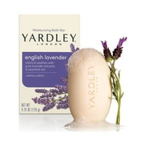 Yardley London 4-Pack English Lavender Moisturizing Bath Soap Bar, 4.0 ...