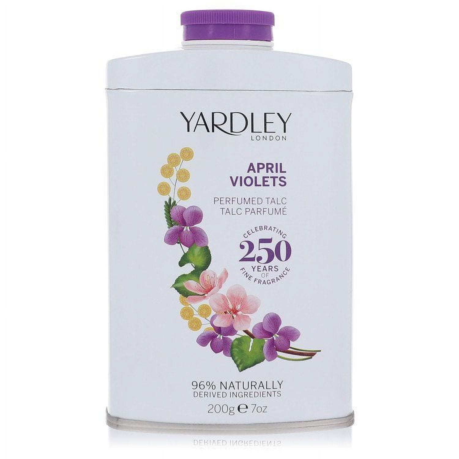 Yardley London April Violets Floral Talc - Timeless Floral Essence ...