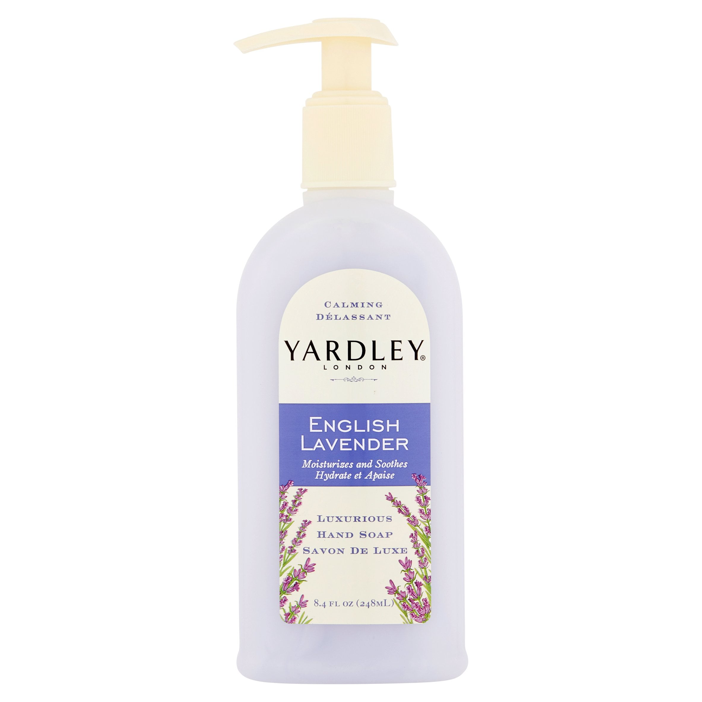 Yardley London Calming English Lavender Liquid Hand Soap, 8.4 Oz. Pump ...