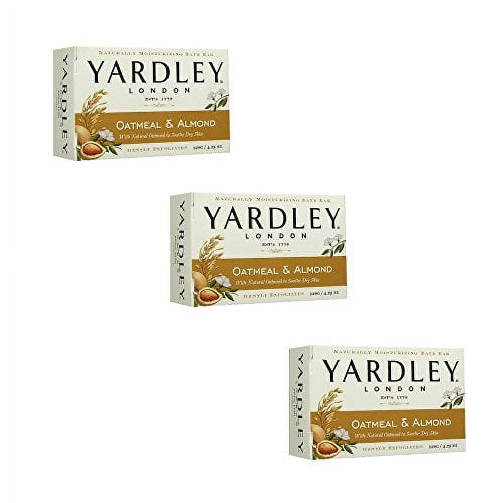 Yardley Oatmeal and Almond Bar Soap, 4.25 Ounce, Set of 3 - Walmart.com