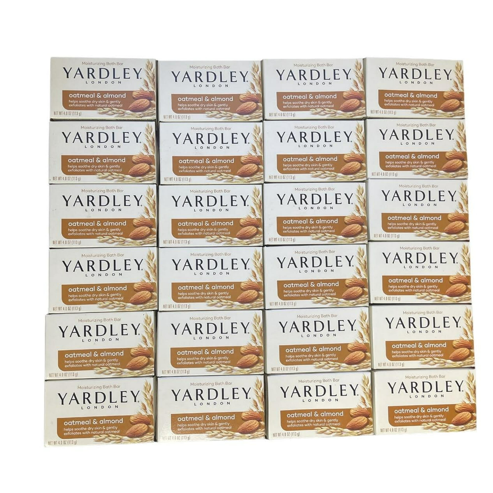 Yardley London, Oatmeal and Almond Bar Soap, 4 Oz, 24 Pack - Walmart.com