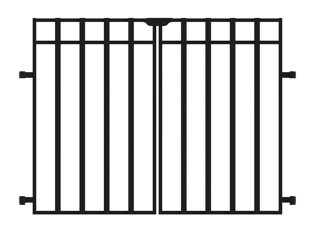 Yardlink Black Steel Gate Panel, 34 inch H x 48 inch W - Walmart.com