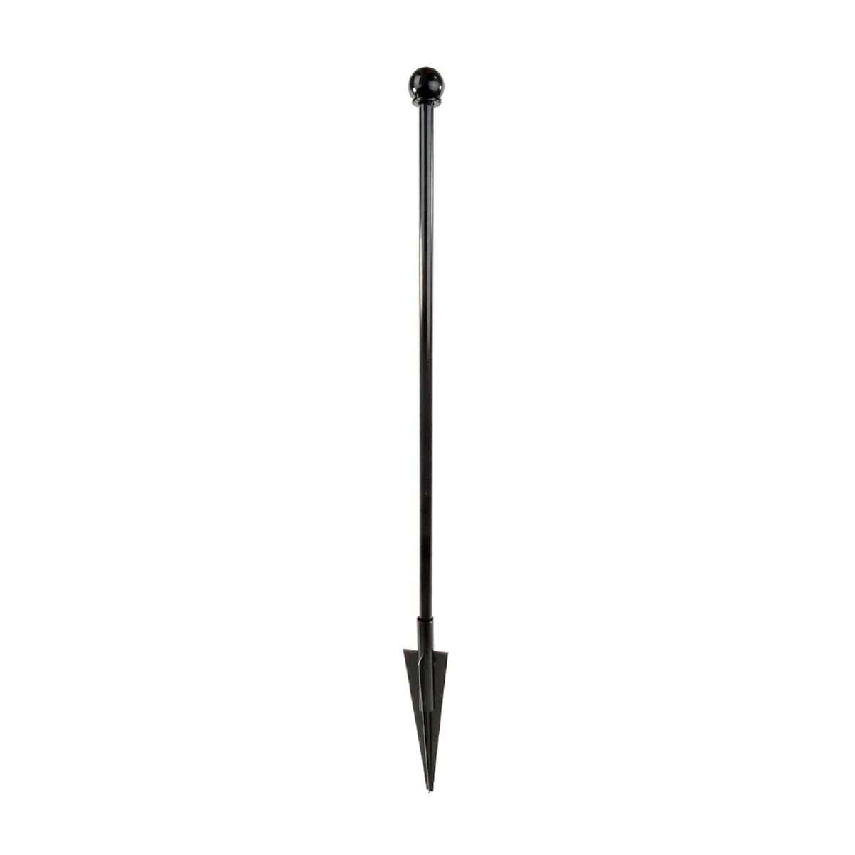 Yardlink Black Steel Multi-Style Fence Post and Stake, 48 inch H ...