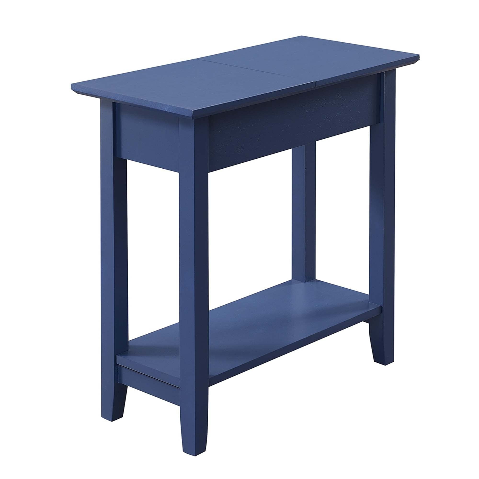 Yardlio American Heritage Flip Top End Table with Shelf - Stylish ...