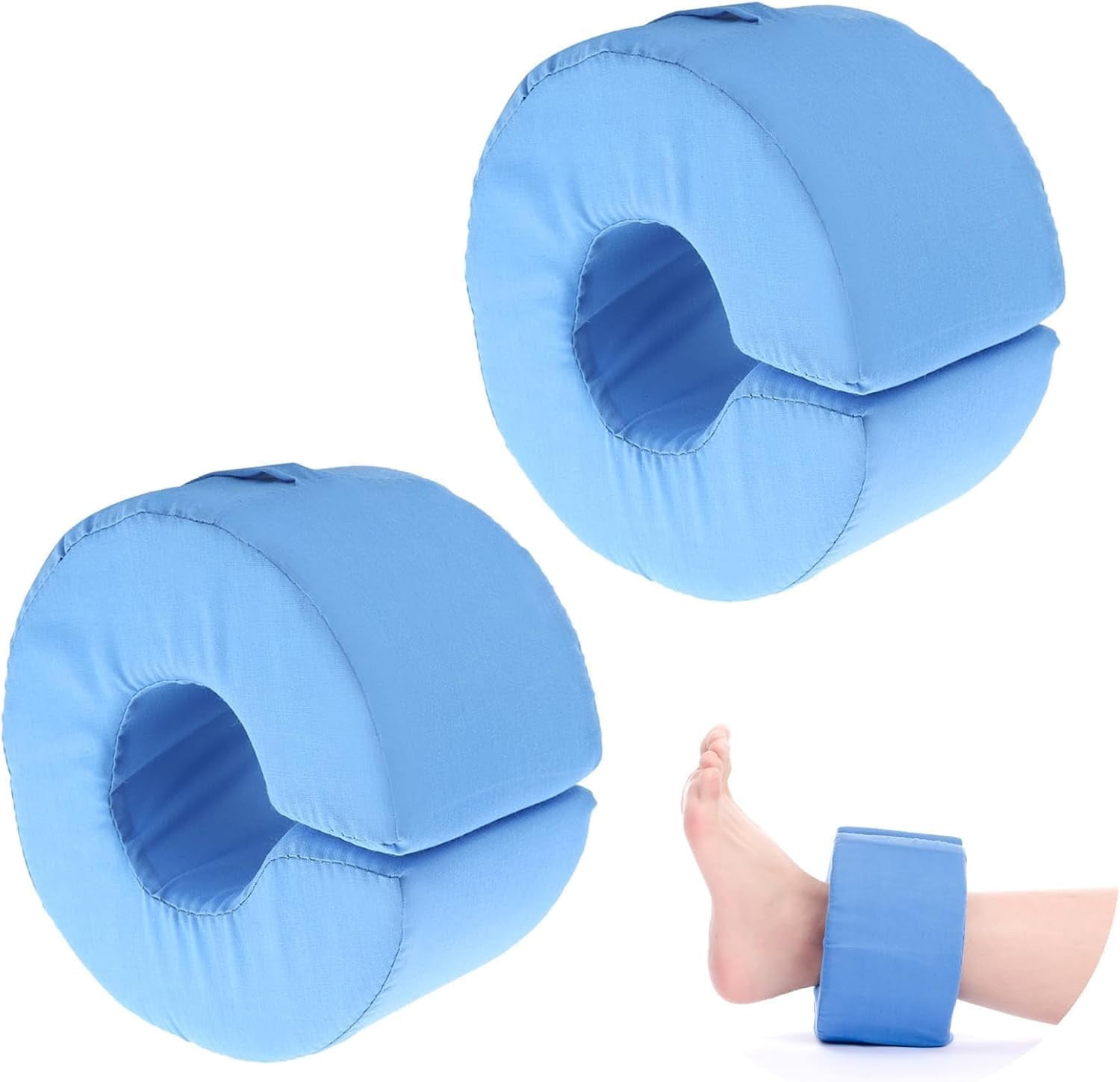 Yardly 2 PCS Foot & Ankle Elevation Pillows - Blue Comfort Cushion for ...