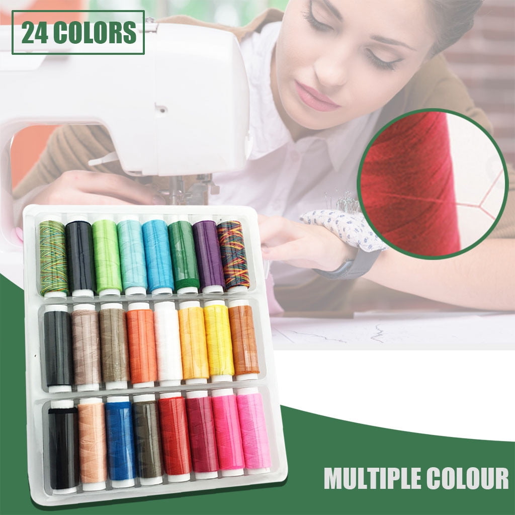 Yards A Household Roll 150 Thread Color Sewing Quality Set 24 Hand ...