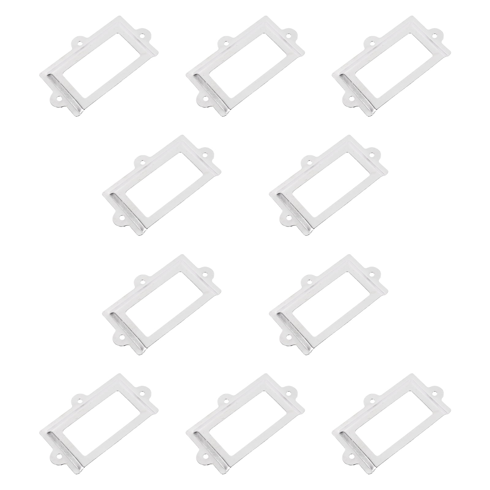Yardwe 10Set Tag Label Frames Iron Silver for Cabinet Door - Walmart.com