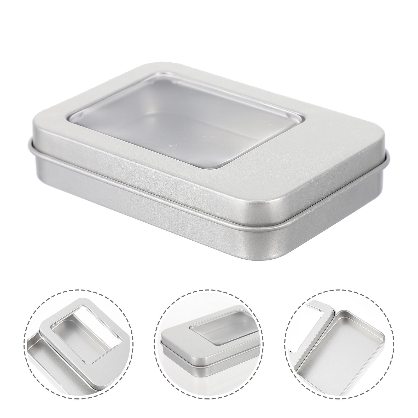 Yardwe 10Pack Tinplate Square Flash Drive Storage Case for USB Drive ...