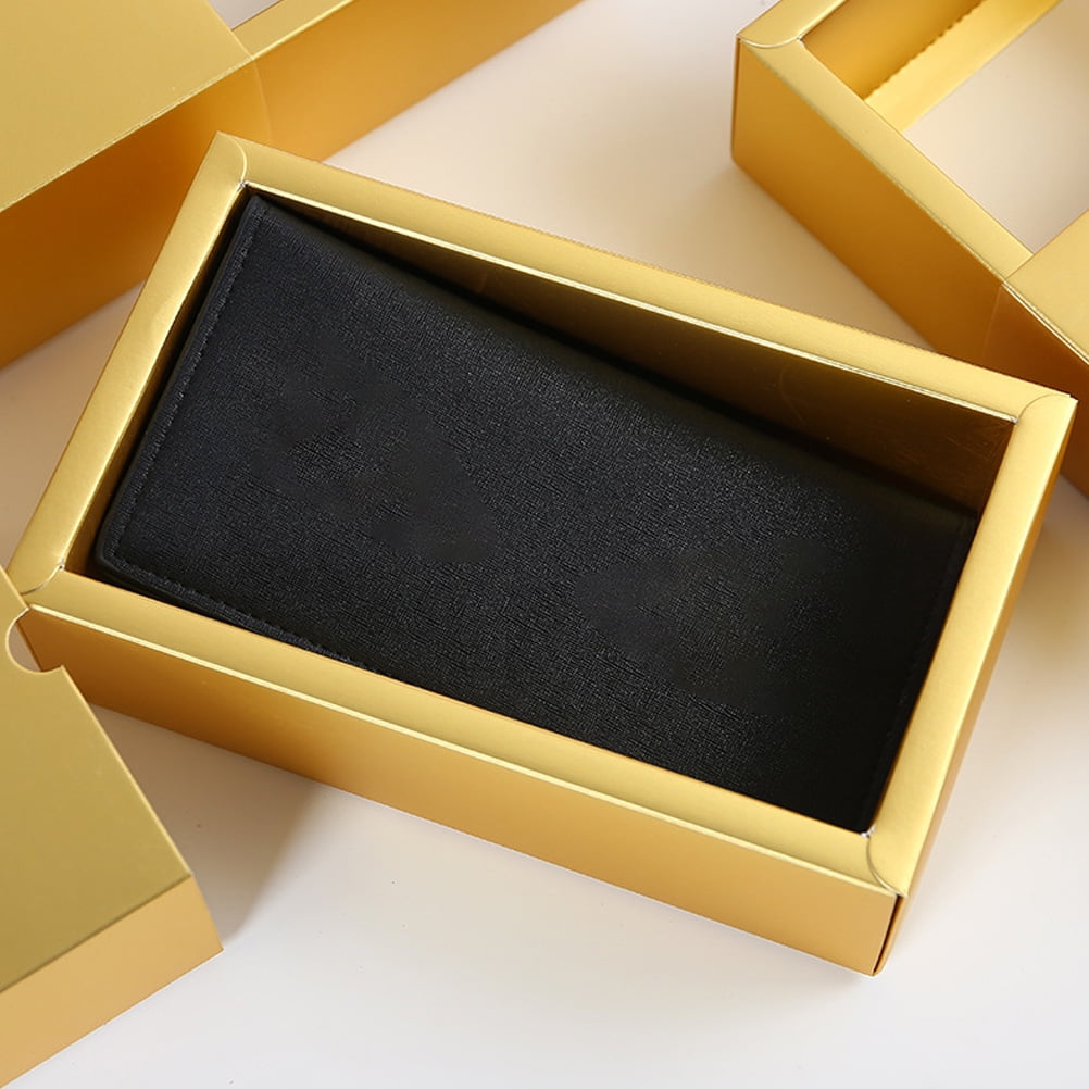 Yardwe 10Pcs Golden Folding present Box With Simple Design For General ...