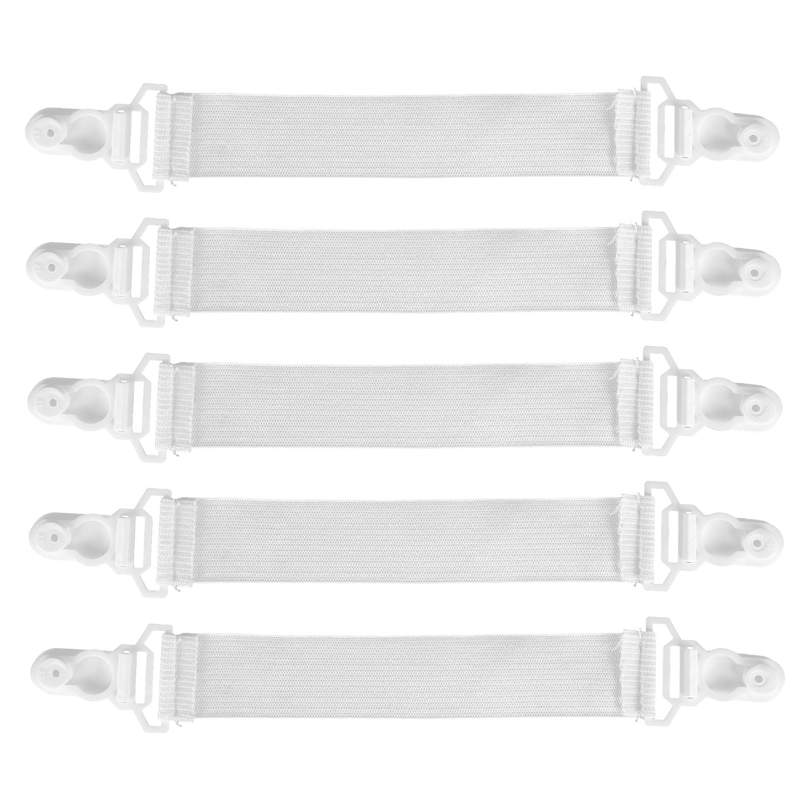Yardwe Sheet Clips for Bedding Secure Fitted Sheets Nylon White 16Pcs 8 ...