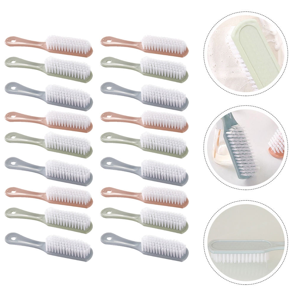 Yardwe Home Laundry Cleaning Brush Flexible and Fine Bristles 18Pcs ...