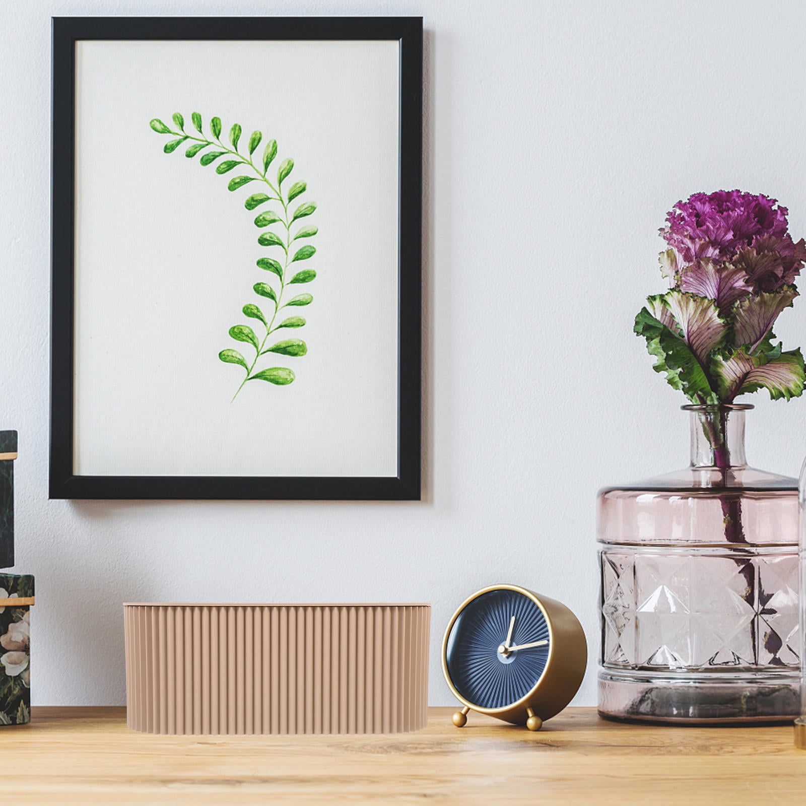 Yardwe Charging Cable Organizer Cable Management Box Light Brown 1Set ...