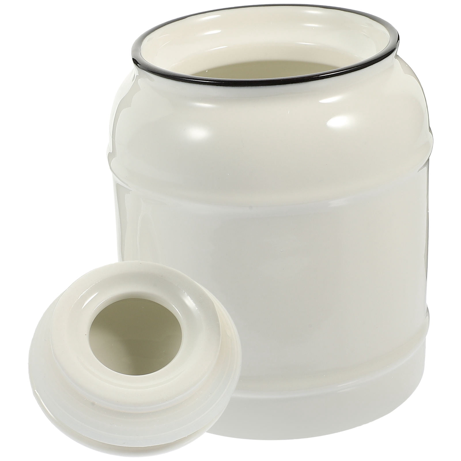 Yardwe 1Pcs Ceramic Storage Jar for Kitchen Use with Silicone Seal ...