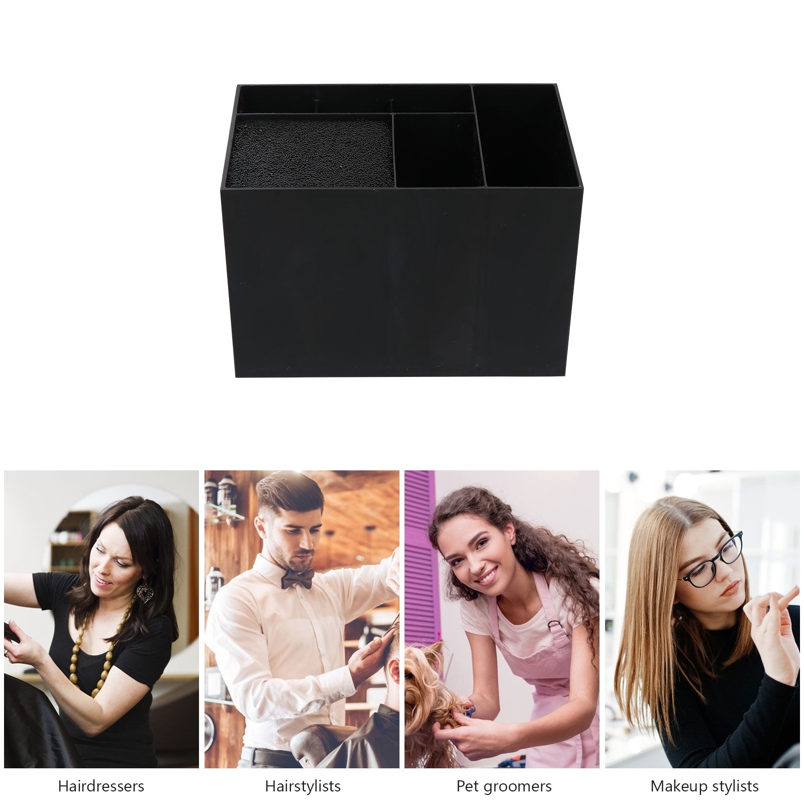 Yardwe Hair Cutting Shear Case Black Plastic 1Pcs - Walmart.com