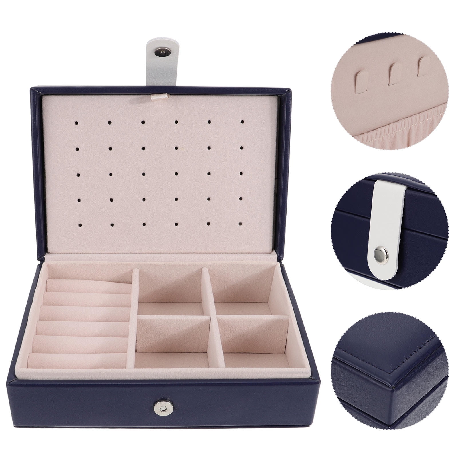 Yardwe Jewelry Organizer Case Jewelry Storage Container Black 1Pack ...