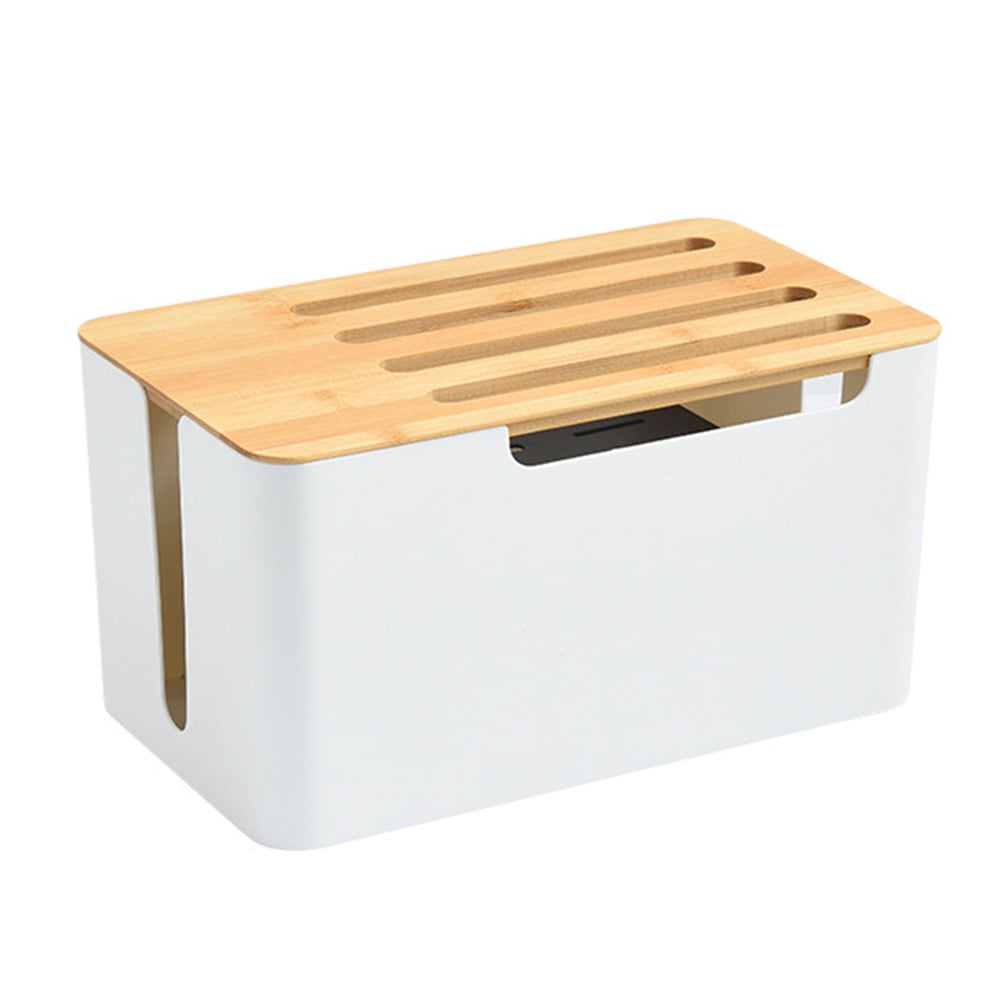 Yardwe White Router Storage Box Durable Cable Organizer for Home Use ...