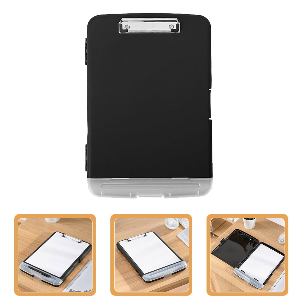 Yardwe 1Set Black Metal Rectangular Paper Holder Folder for A4 Document ...