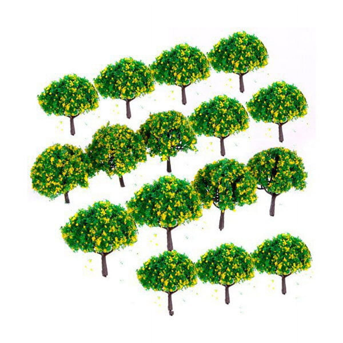 Yardwe 20Pcs Model Landscape Tree for Model Accessories in Green and ...