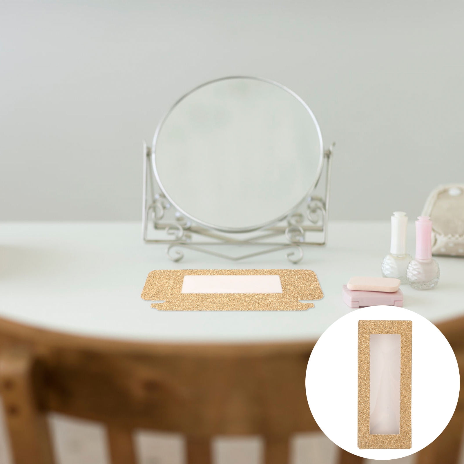 Yardwe 24Pack Golden Paper Eyelash Box Drawer-like Design for Storage ...