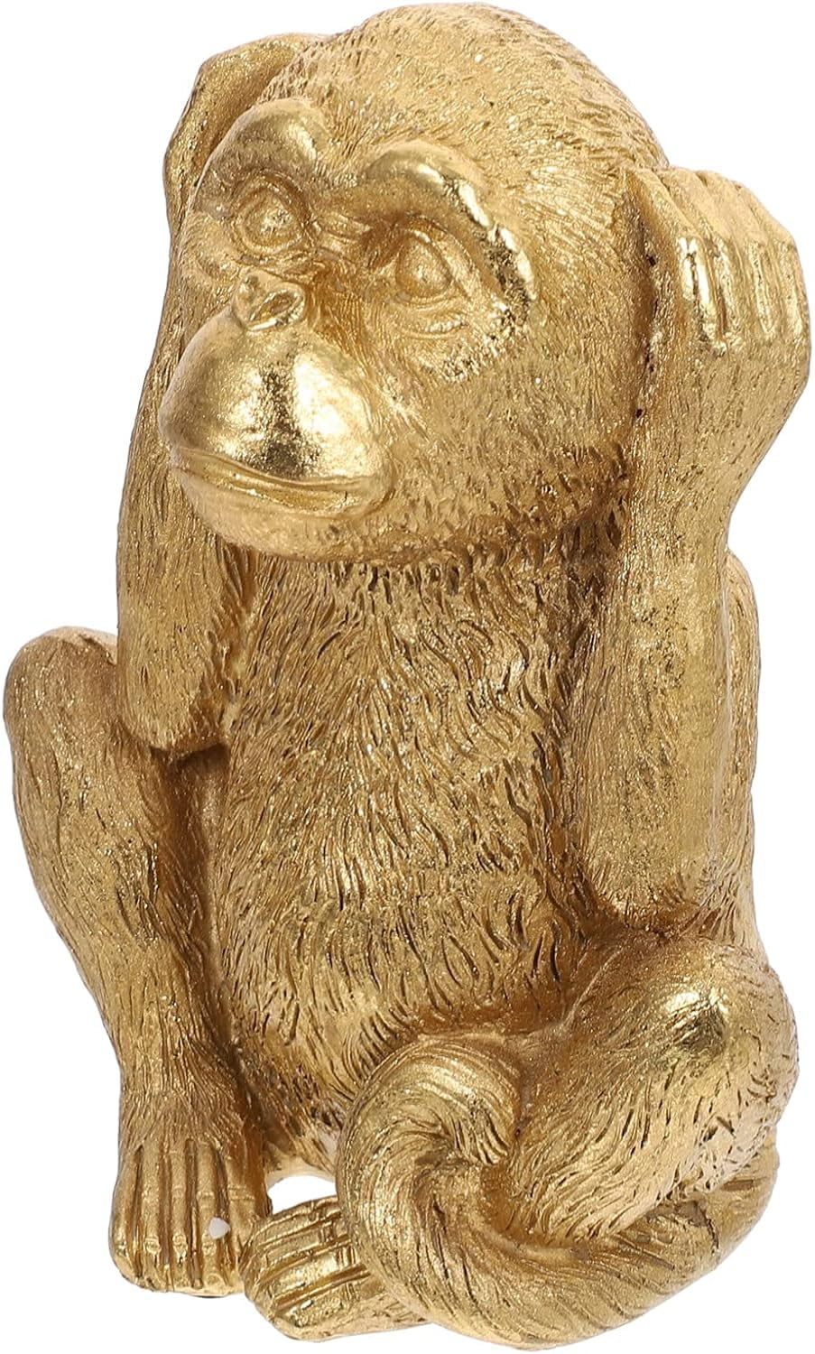 Yardwe 3 Wise Monkeys Statue Resin See No Evil Hear No Evil Speak No Evil Monkey Figurine ...