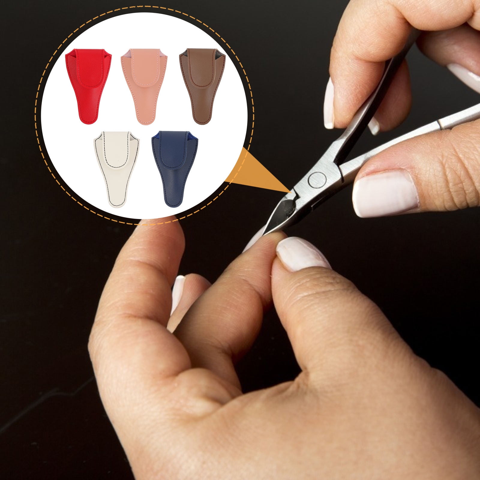 Yardwe 5Pcs Nail Scissors Pouch for Salon Tool Bag with Professional ...