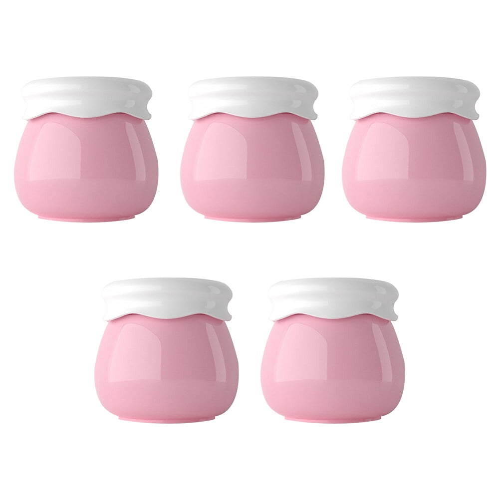 Yardwe Cute Mini Makeup Bottles Pink 5Pcs 1.4*1.4in - Walmart.com