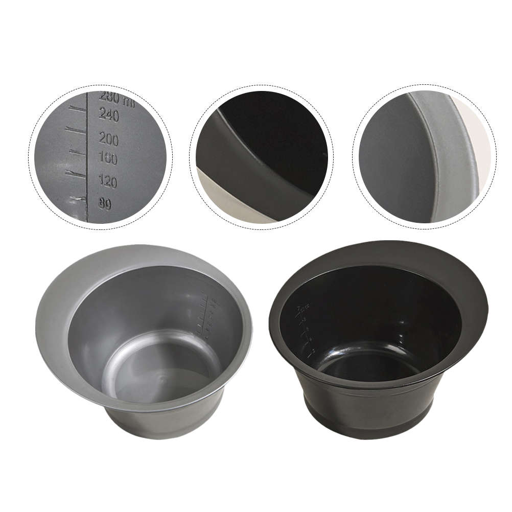 Yardwe Hair Color Bowls for Hair Salon and Home Use in Black and Gray ...