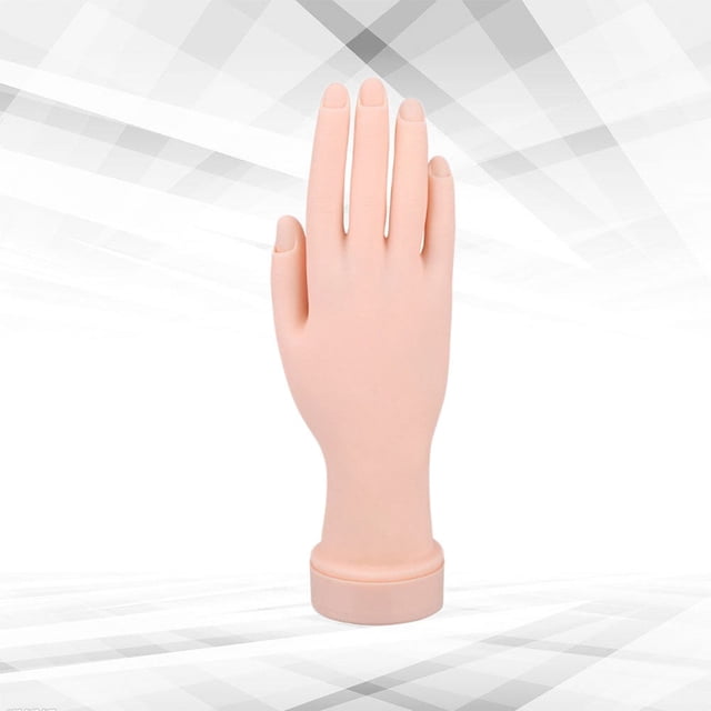 Yardwe Movable Manicure Hand Fake Hand Model Beige PVC 1Pack - Walmart ...