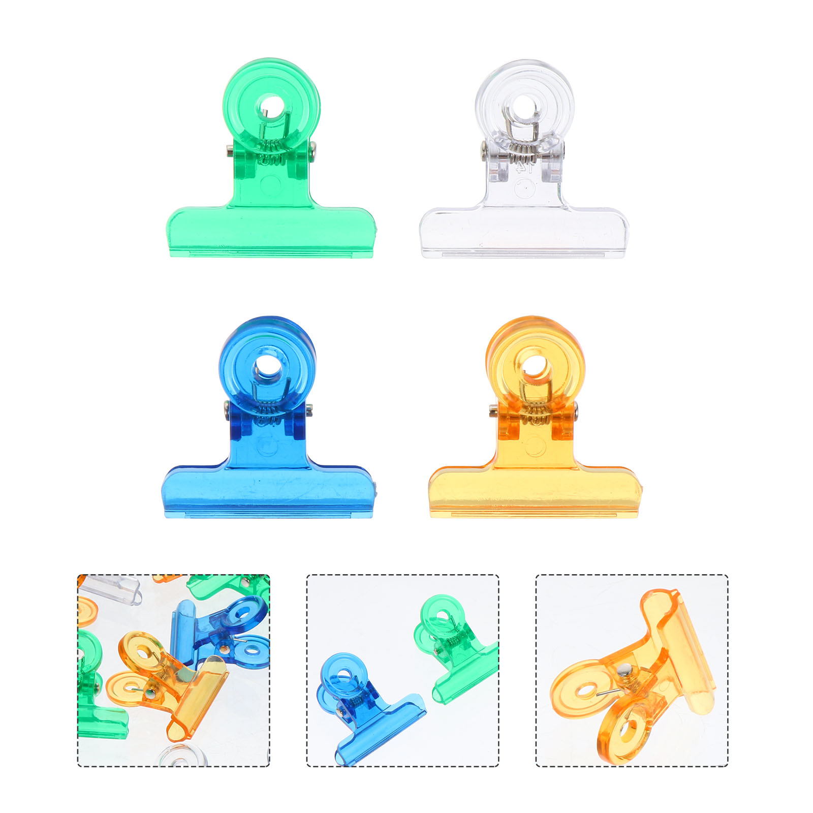 Yardwe Nail Art Quick Extension Gel Plastic Fixing Clips Blue File ...