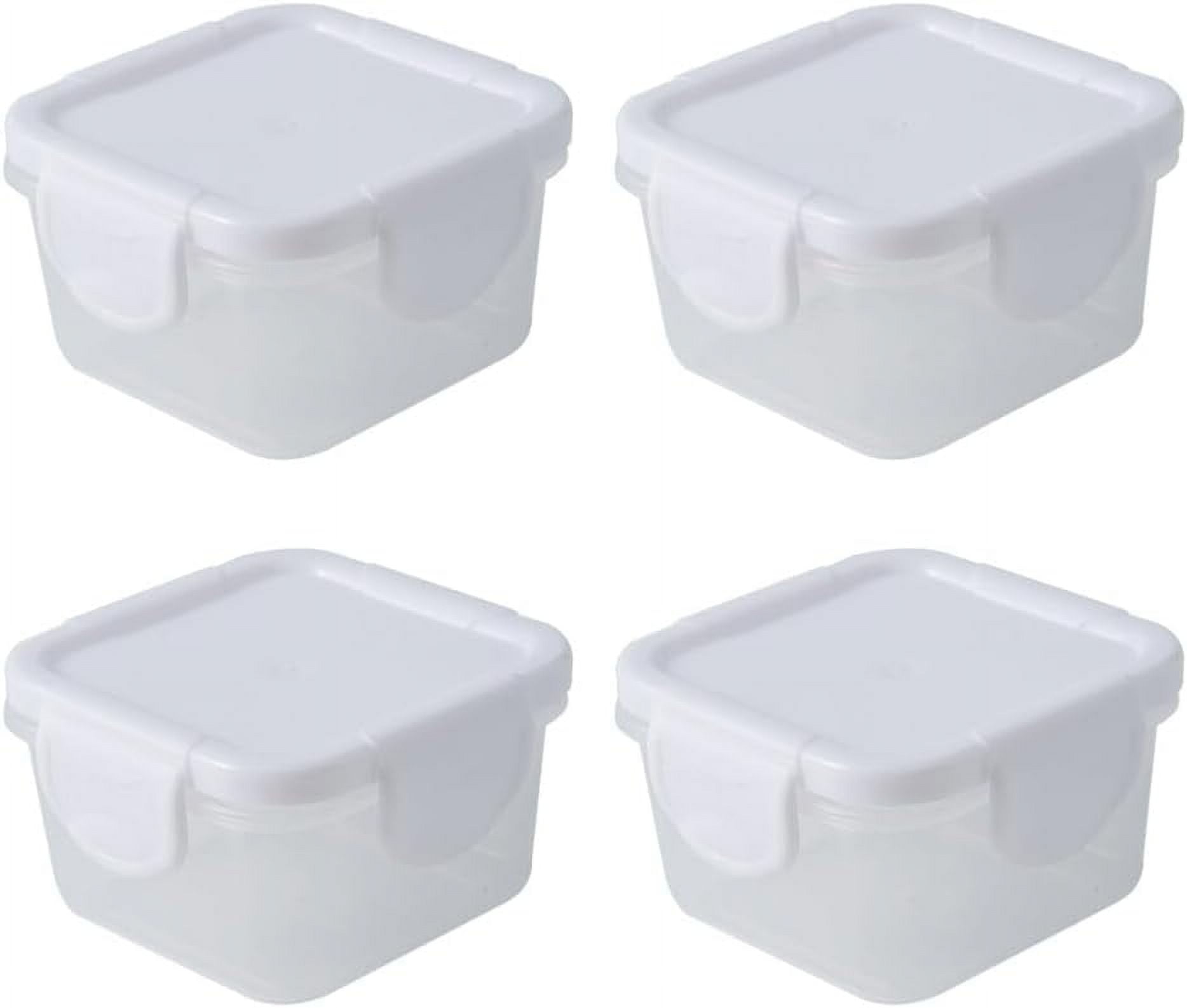Yardwe Portable Preservation Boxes 4 Mini Food Storage Containers Lids ...