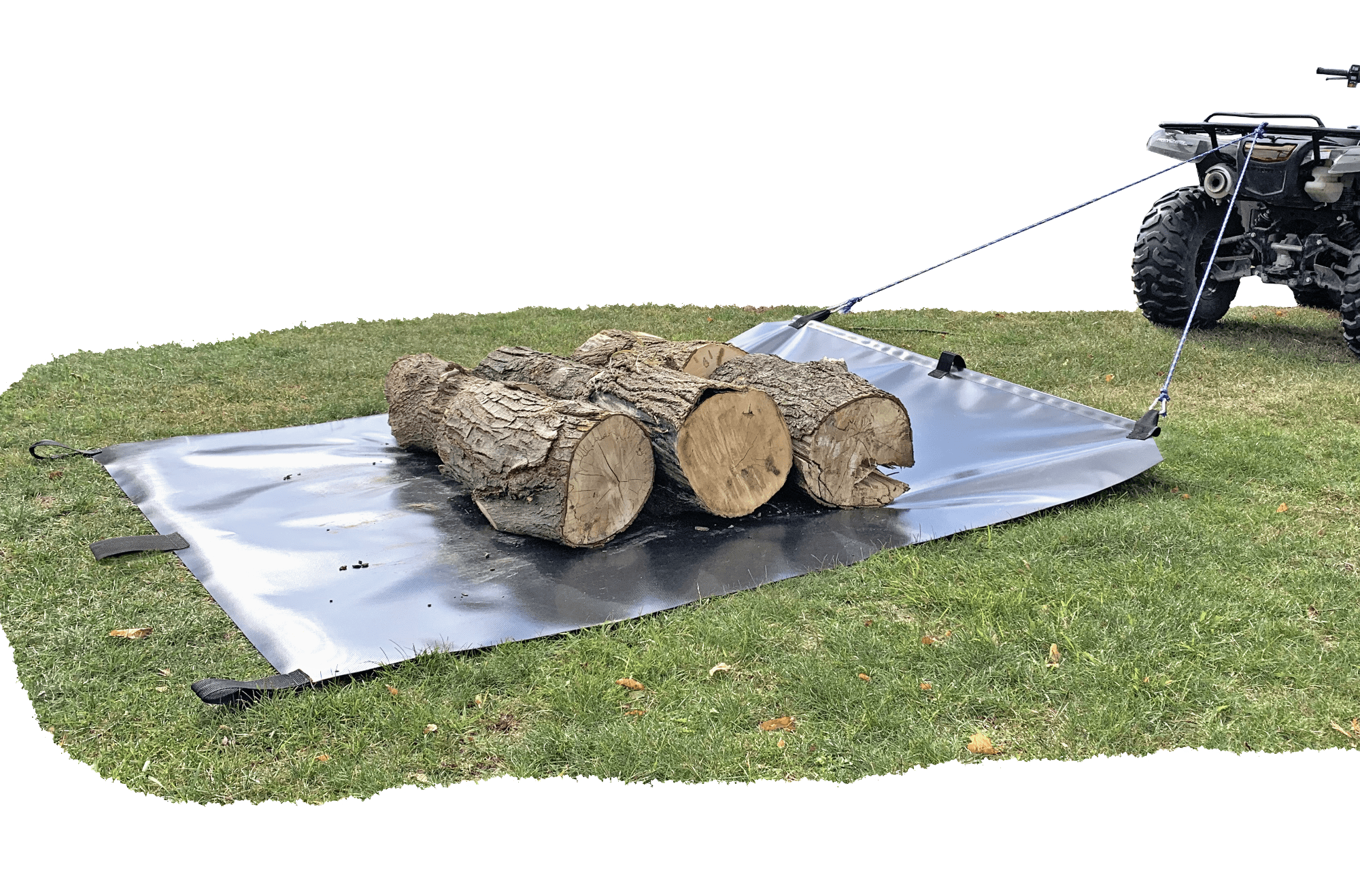 Yardwork HAULER - 600 lb Capacity - Haul Debris, Logs, Leaves, Wood ...