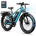 YareYi 2000W Peak Electric Bike for Adults 26", 28MPH Fat Tire Ebike ...