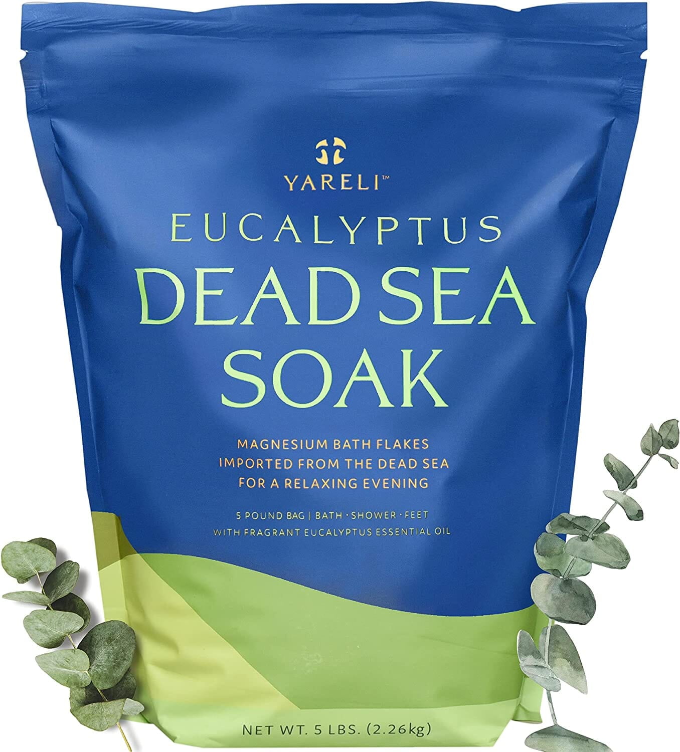 Yareli Dead Sea Bath & Foot Spa Soak, Therapeutic Eucalyptus Magnesium ...