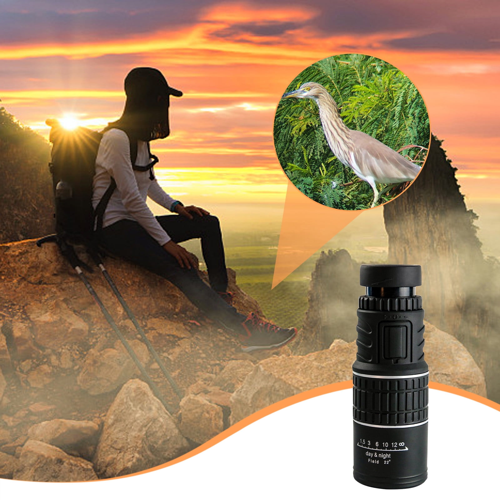 Yarino High Definition Binoculars 30X52 Monocular Telescope High ...