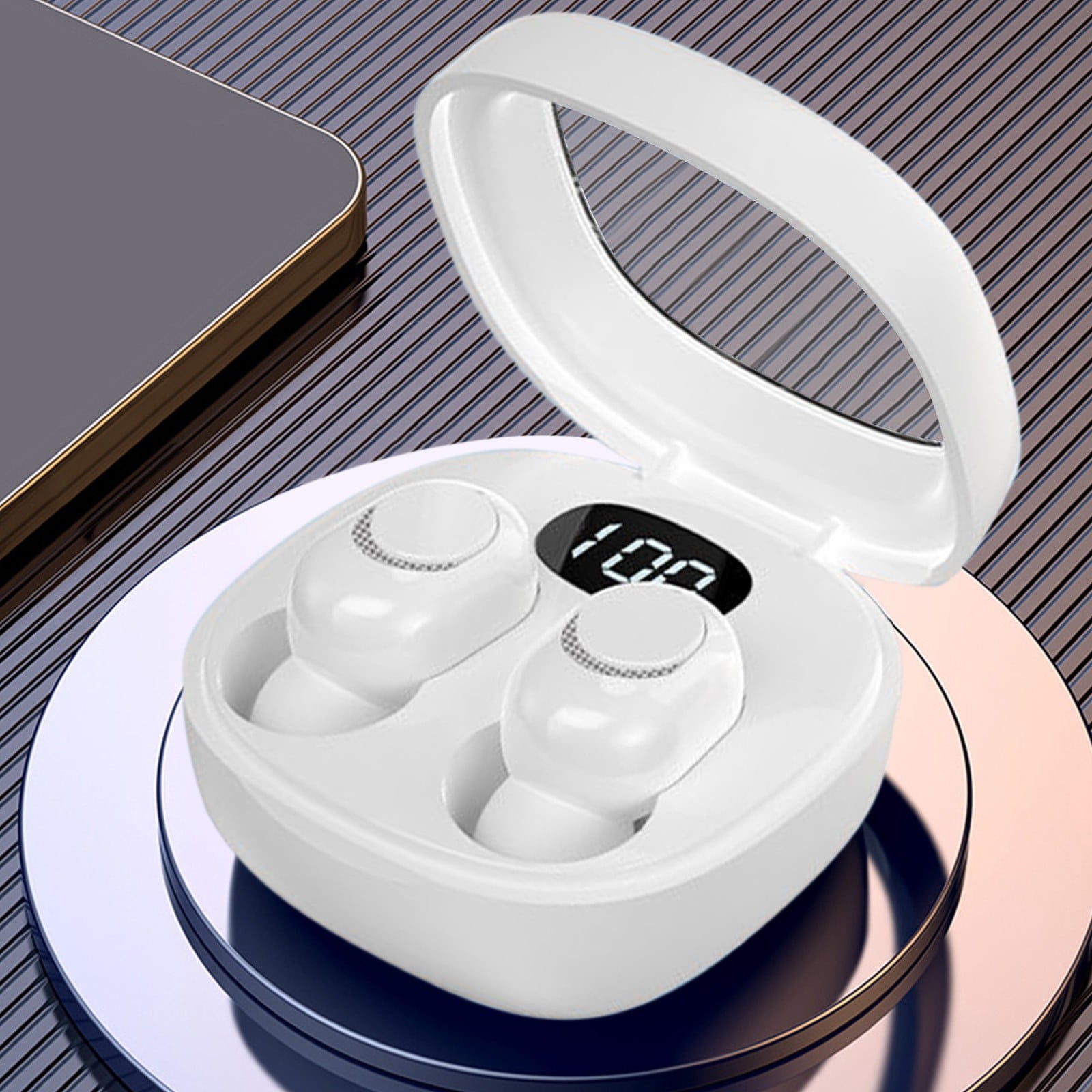 Yarino Mini Wireless Bluetooth Earbuds with LED Display, Bluetooth 5.3, 36-Hour Playtime & 80ms ...