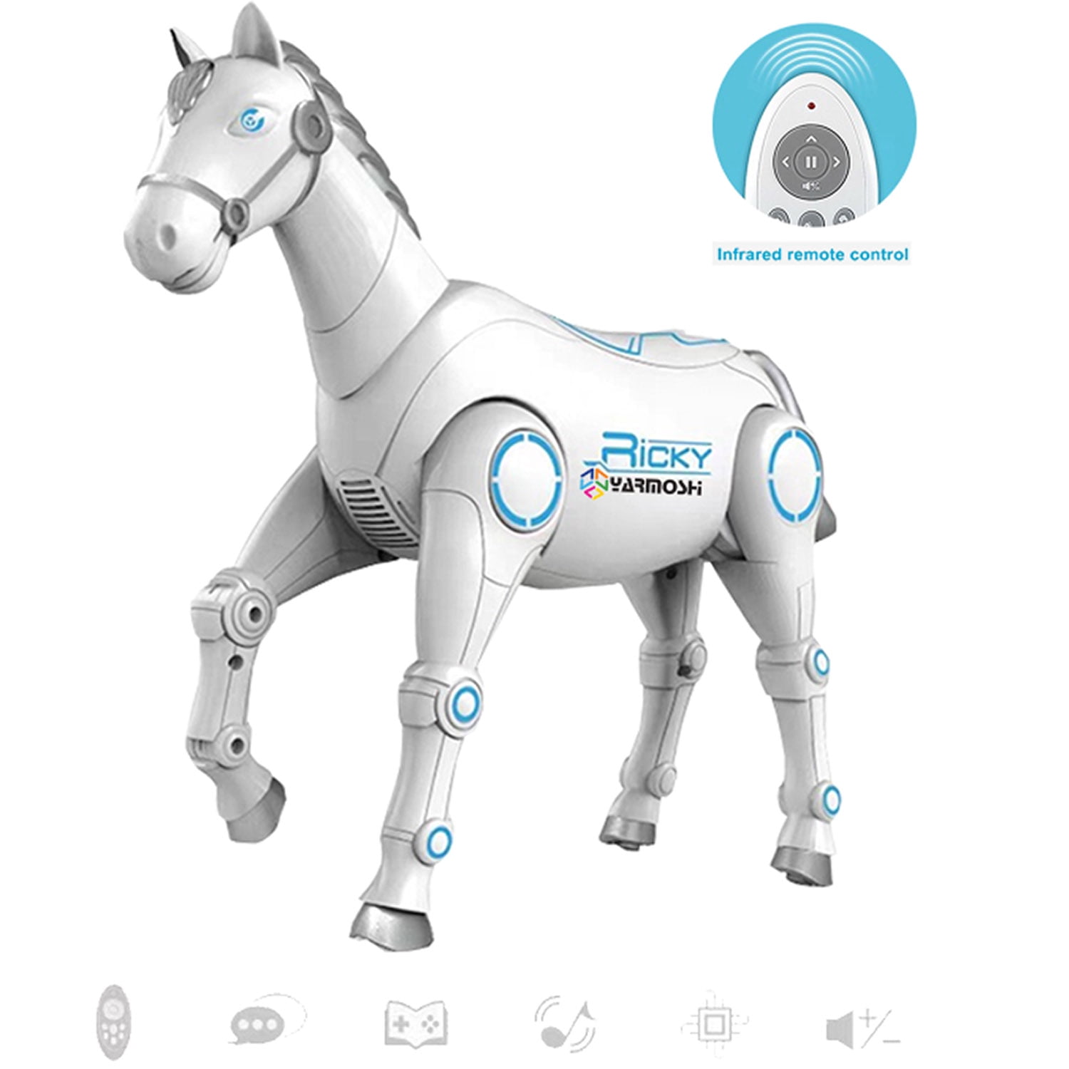 Yarmoshi RC Pony Horse Ricky Robot Remote Control for Boys and Girls ...