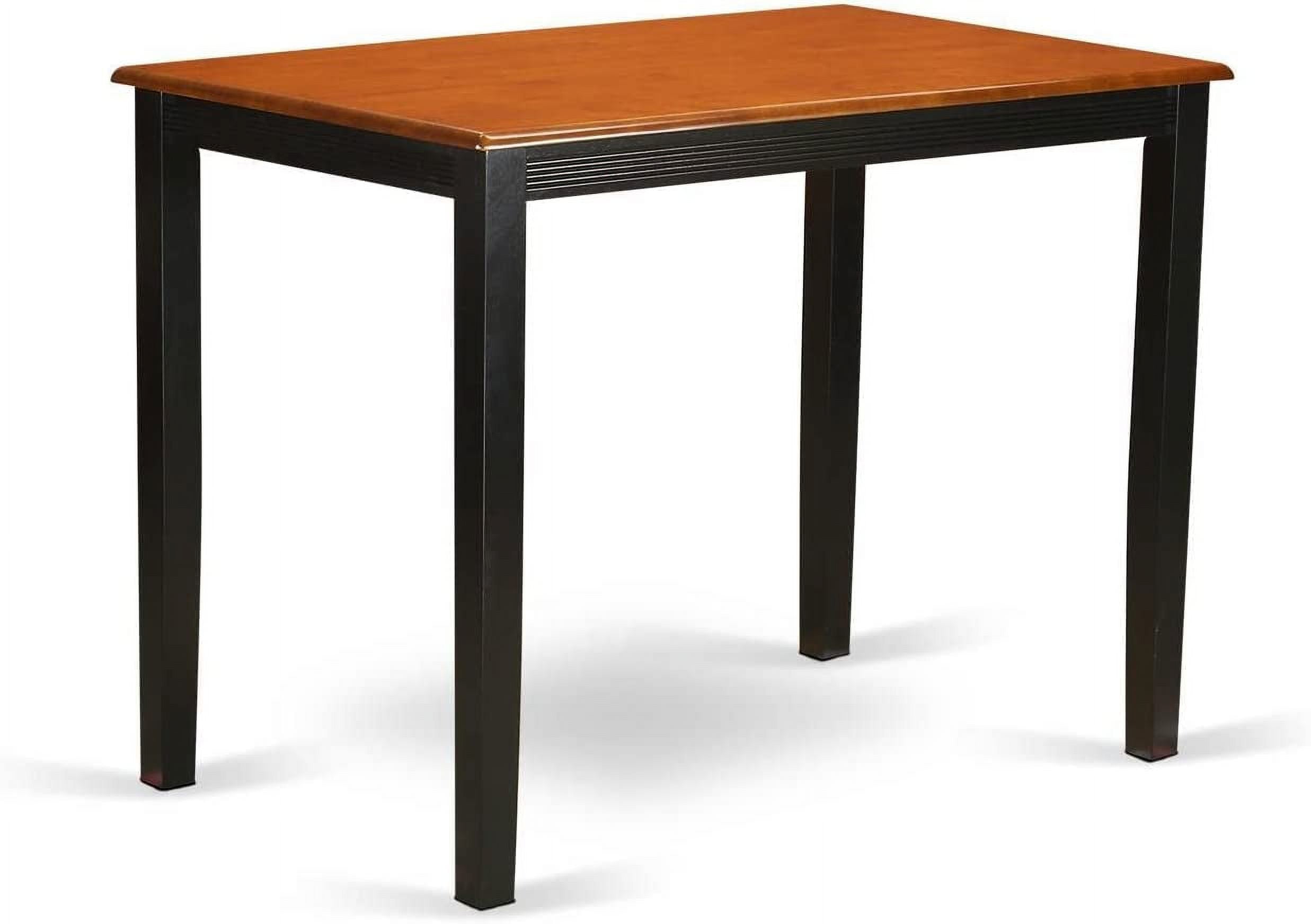 Yarmouth Rectangle Counter Height Table, 30x Inch, Black & Cherry ...