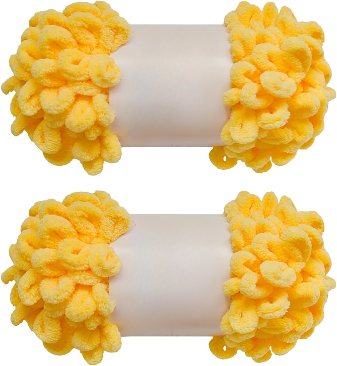 Yarn 100% Polyester Chenille Puffy Yarn, 2pcs/200g Loop DIY Hand Woven Knitting Crafts Supplies ...