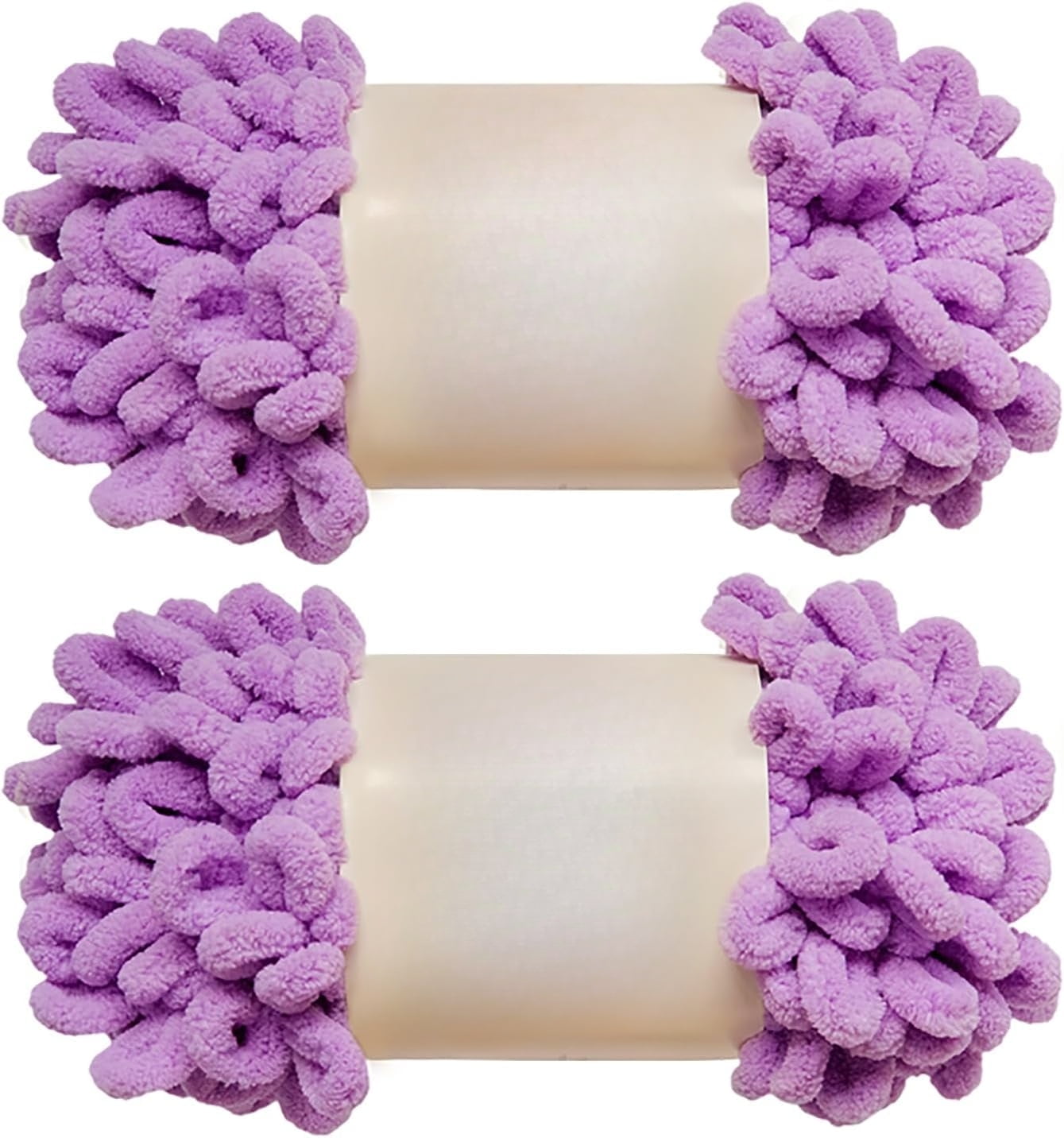 Yarn 100% Polyester Chenille Puffy Yarn, 2pcs/200g Loop DIY Hand Woven ...