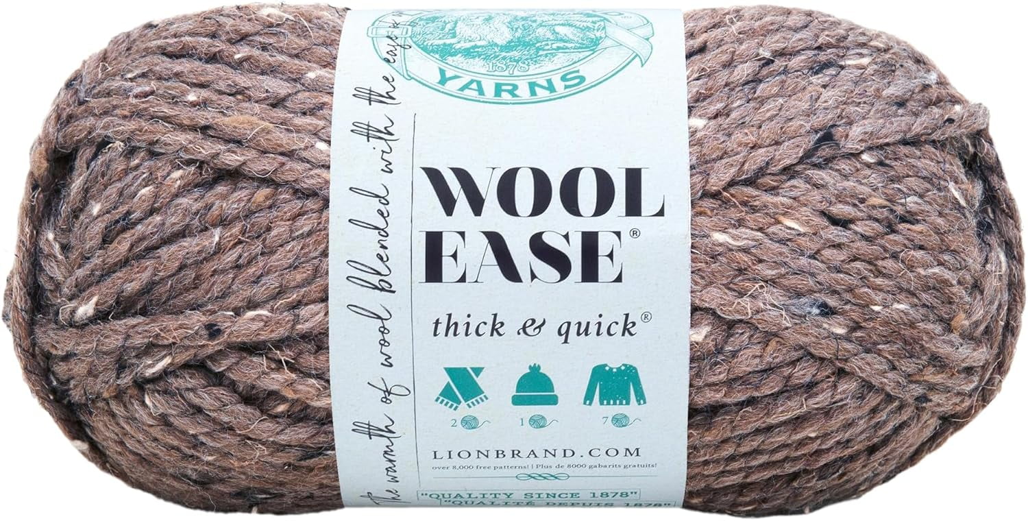 Yarn 640-124J Wool-Ease Thick & Quick Yarn, Barley - Walmart.com
