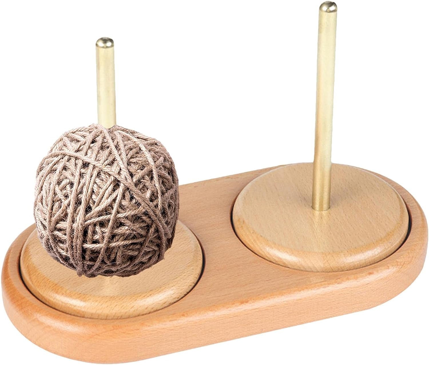 Yarn Ball Holder For Knitting, Wooden Yarn Holder Stand, Knitting Yarn ...