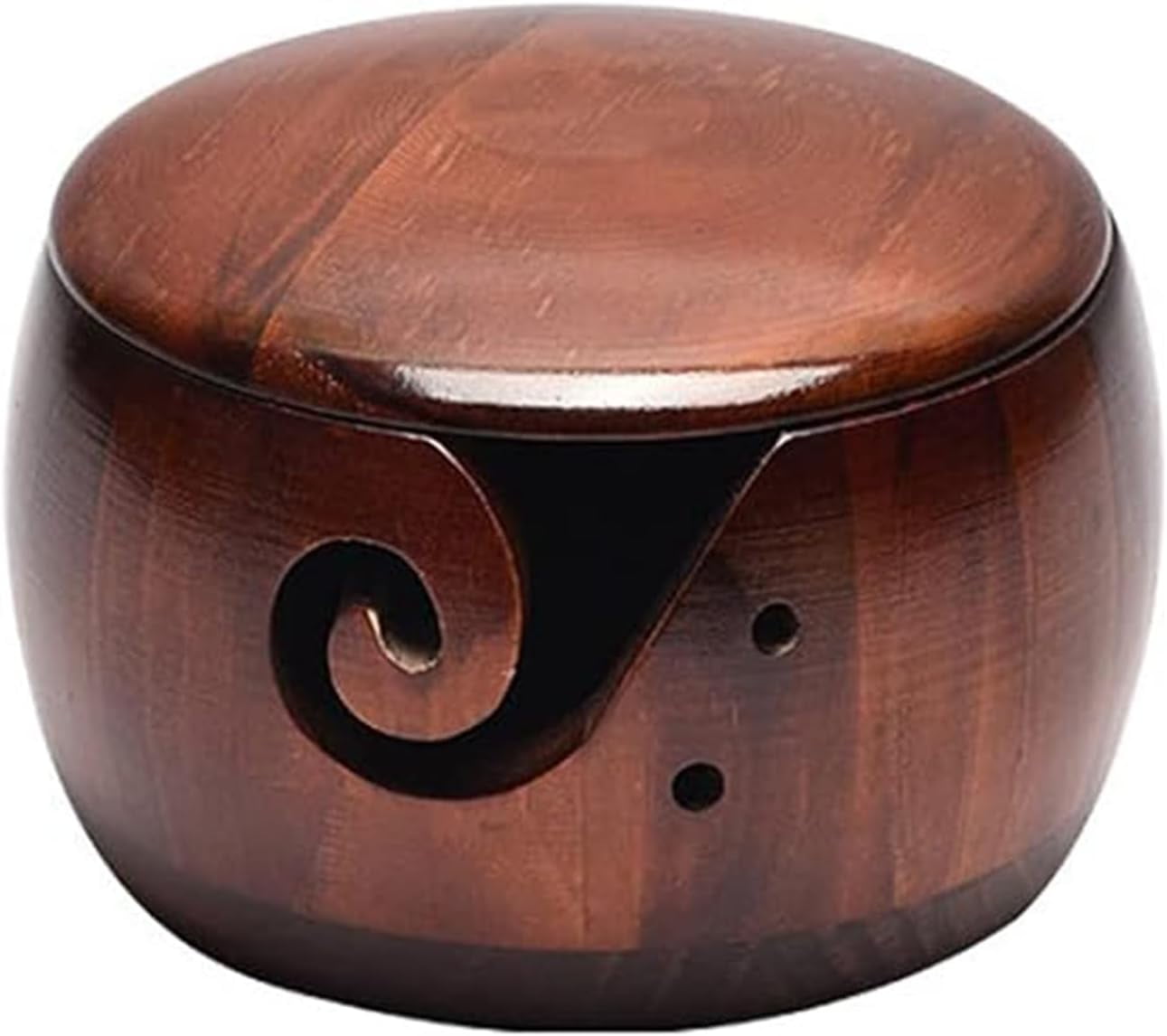 Yarn Ball Holder Yarn Supply Storage Bowl Handmade Wooden Yarn Bowl ...