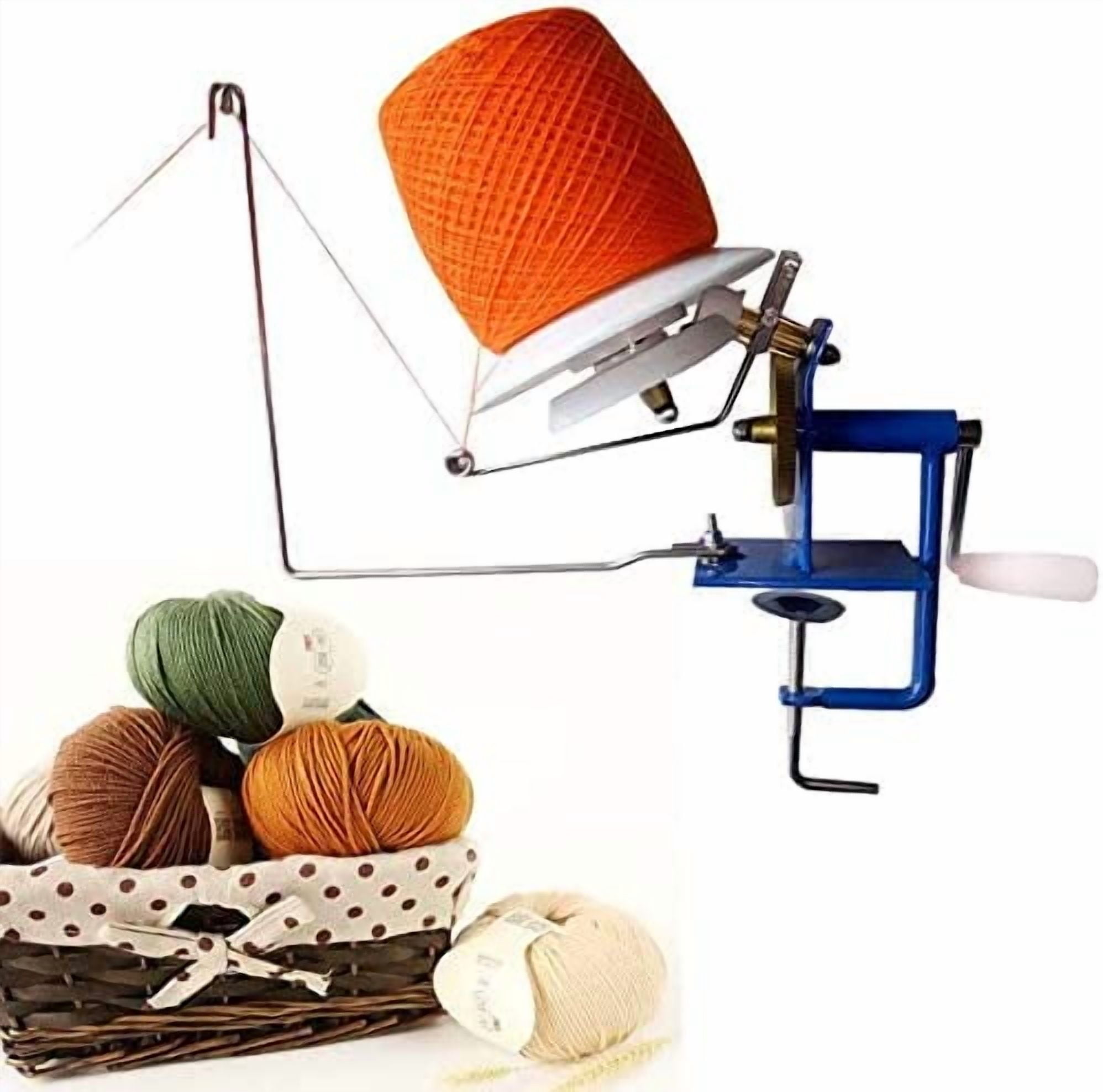 Yarn Ball Winder, Hand Operated Metal Large Yarn Fiber Wool Winding ...