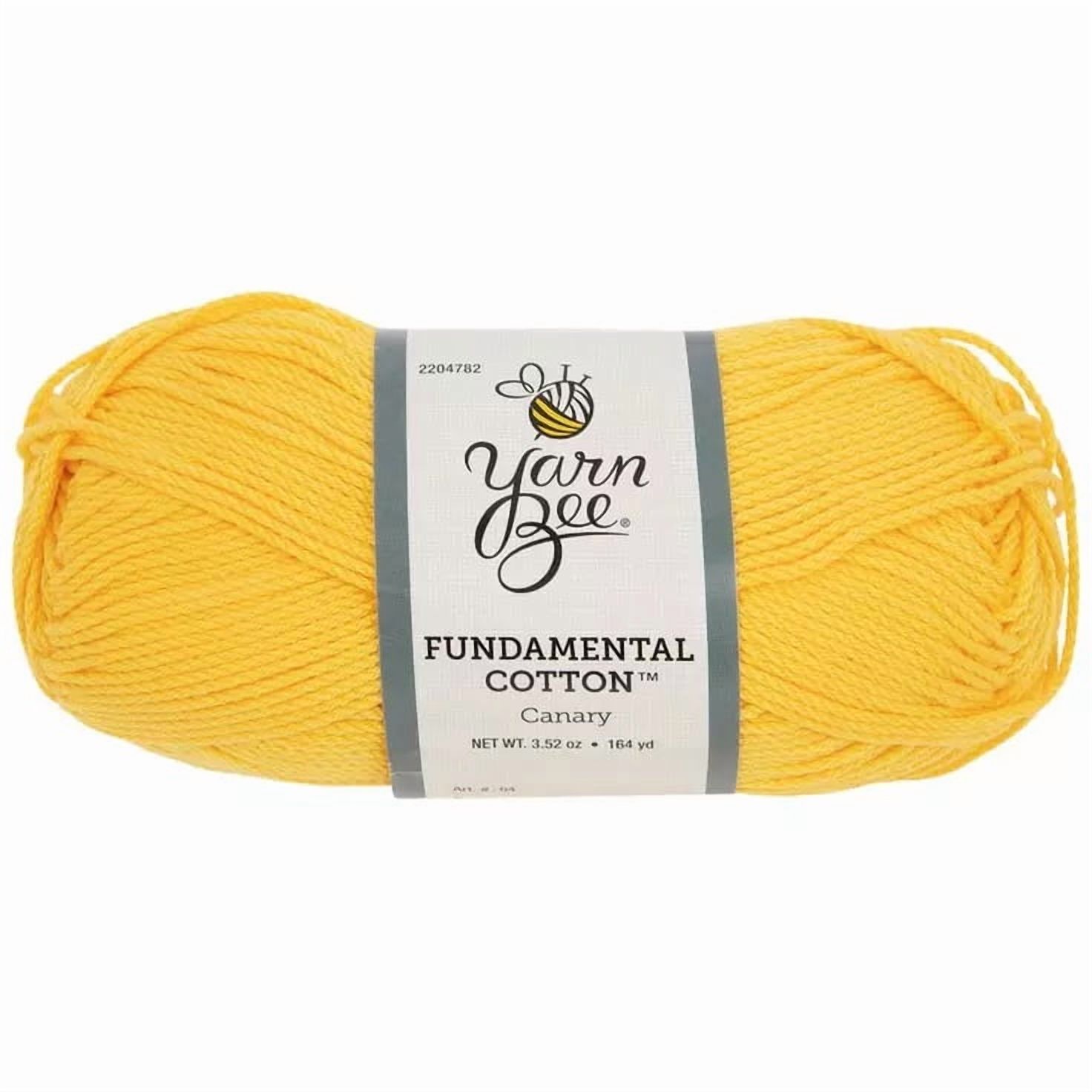 Yarn Bee Fundamental Cotton Yarn, Medium Weight 100% Mercerized Cotton ...