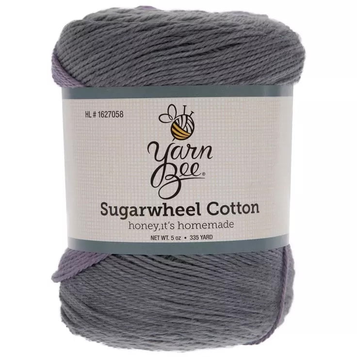 Yarn Bee Sugarwheel Cotton Yarn Cake, Light Weight 100% Cotton, 335 ...