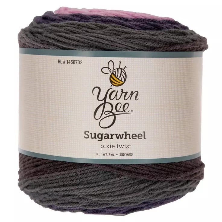 Yarn Bee Sugarwheel Yarn Cake, Medium Weight Acrylic, 355 Yards, Pixie ...