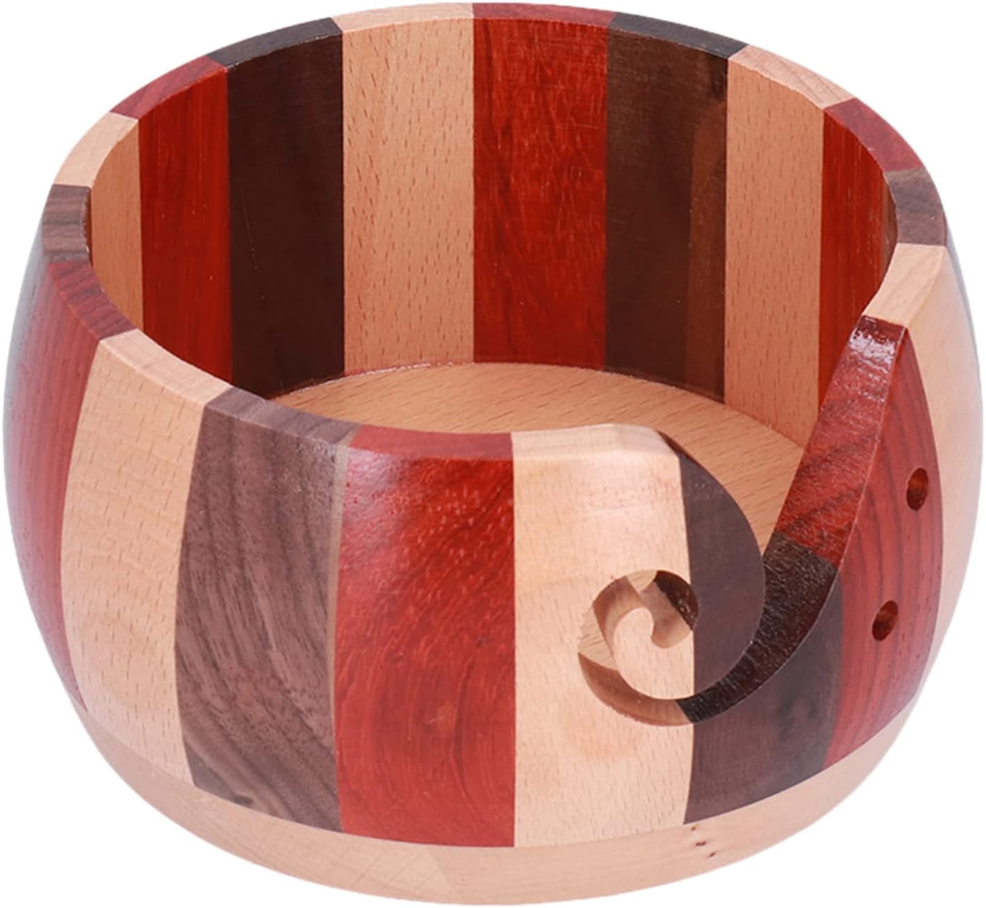 Yarn Bowl Wool for Holder 3 Color Flower And Wood for Creative Retro ...