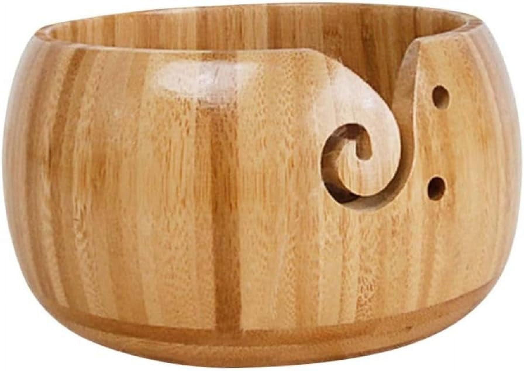 Yarn Bowls for Crocheting Yarn Holder Bowl Yarn Storage Bowl Wood ...