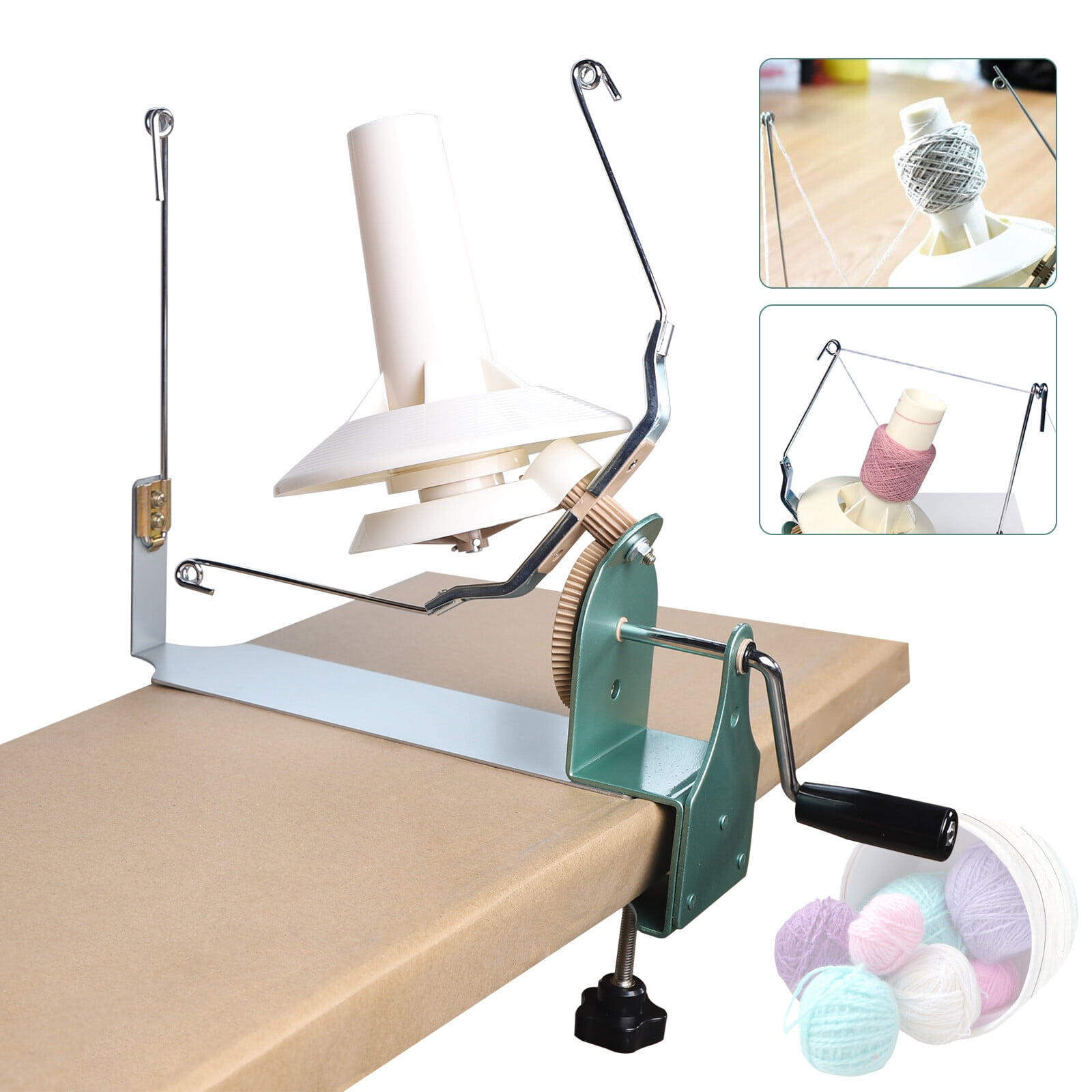 Yarn/Fiber/Wool Ball Winder, 500g Winding Capacity, Hand Operated Jumbo ...